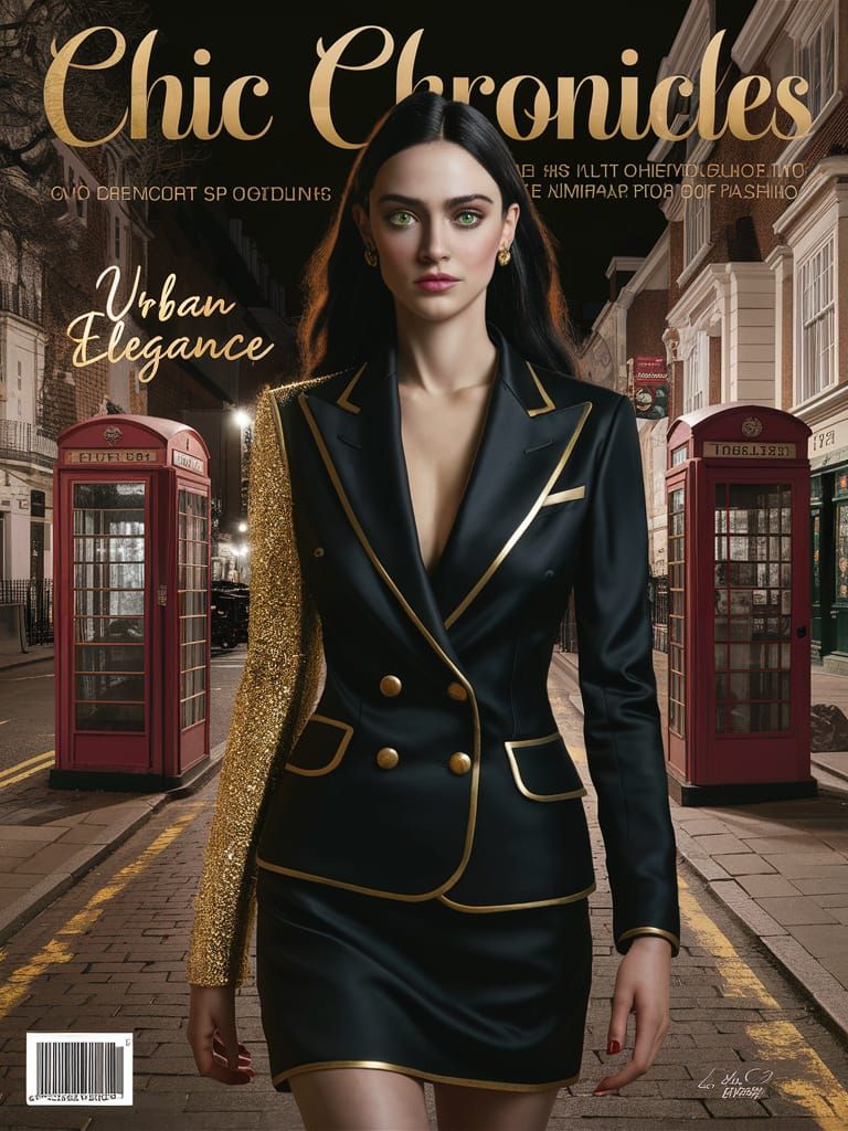 Magazine Cover "Chic Chronicles" - AI Generated Artwork - NightCafe Creator