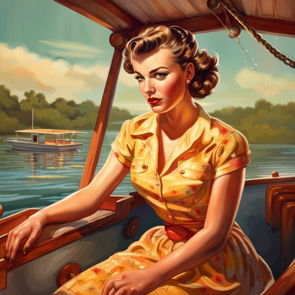 pinup girl - AI Generated Artwork - NightCafe Creator