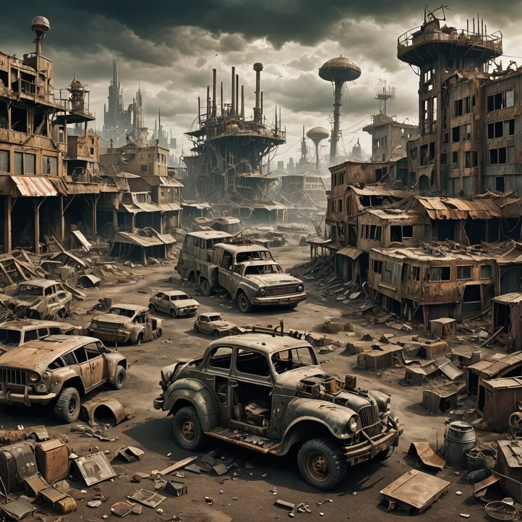 Post apocalyptic - AI Generated Artwork - NightCafe Creator