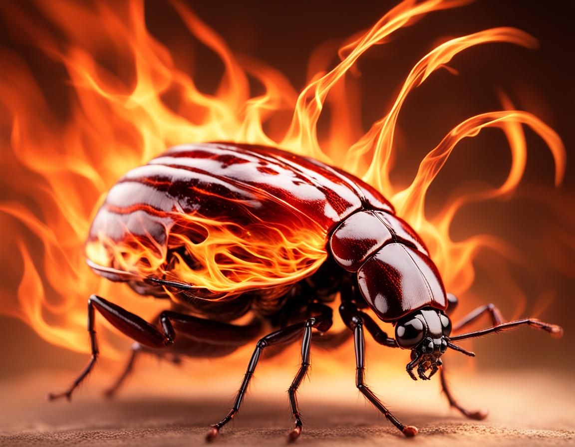 Bug of fire… 4 - AI Generated Artwork - NightCafe Creator