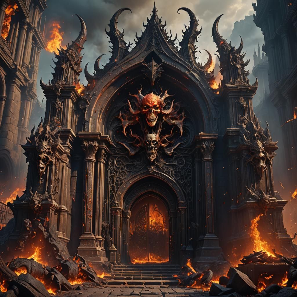 Gateway to hell - AI Generated Artwork - NightCafe Creator