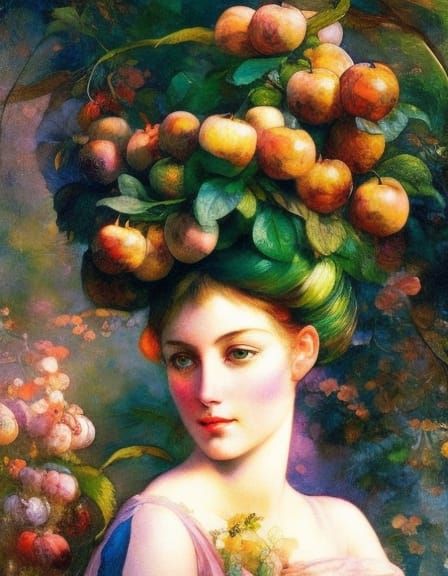 Goddess of Apples - AI Generated Artwork - NightCafe Creator