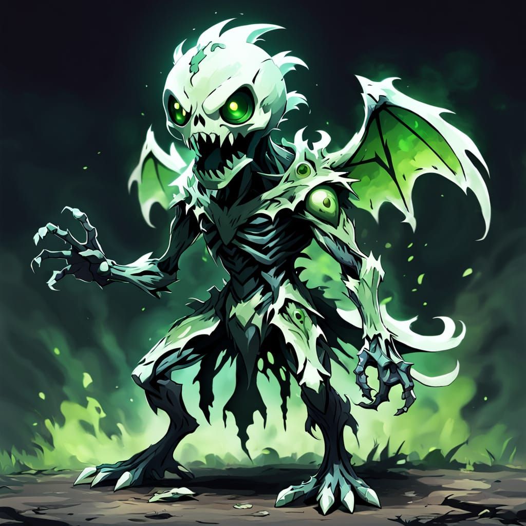 Regal Zombie Ghost Fakemon Exudes Strength and Cou... - AI Art