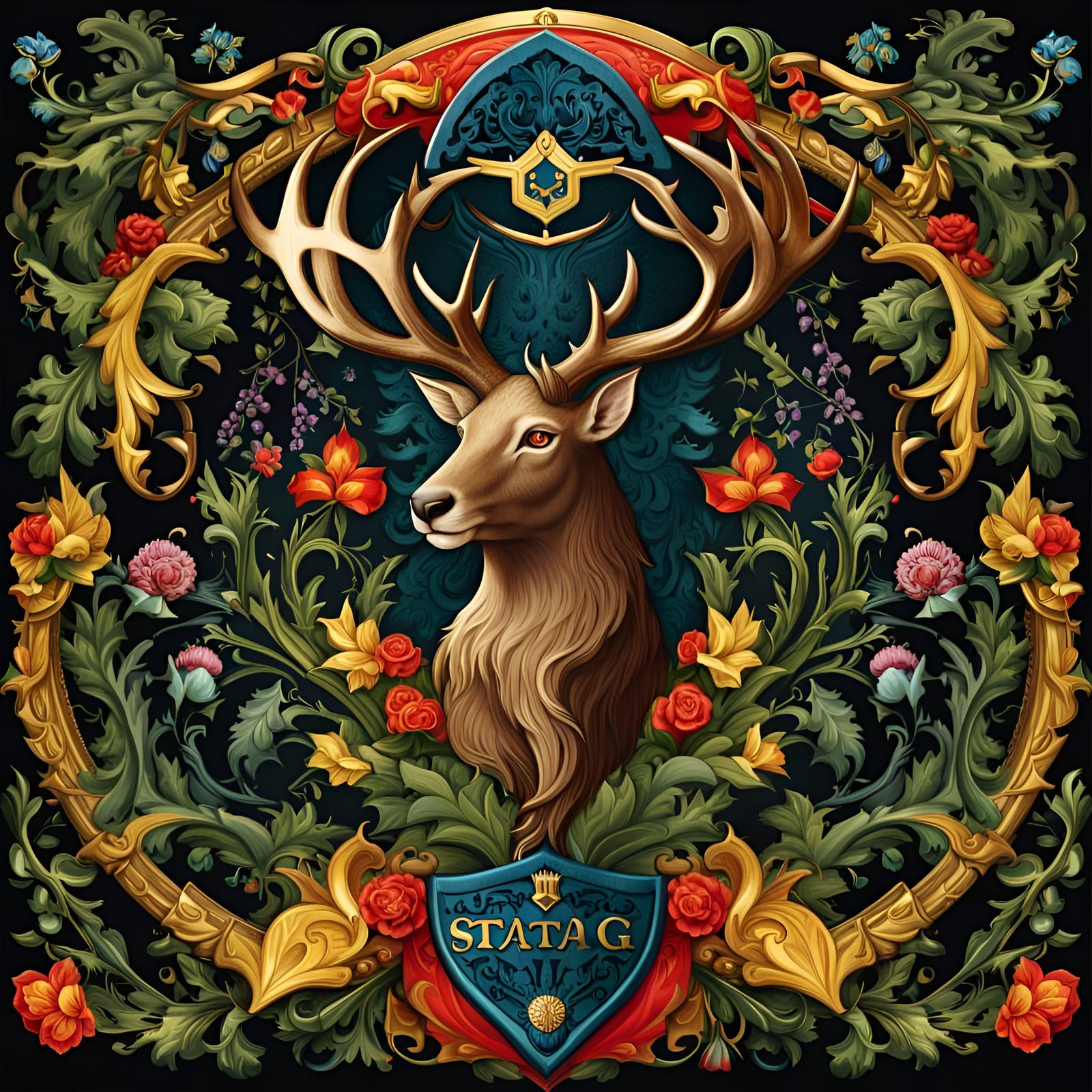 The Order of the Stag aka STATAG (Heraldry) - AI Generated Artwork ...