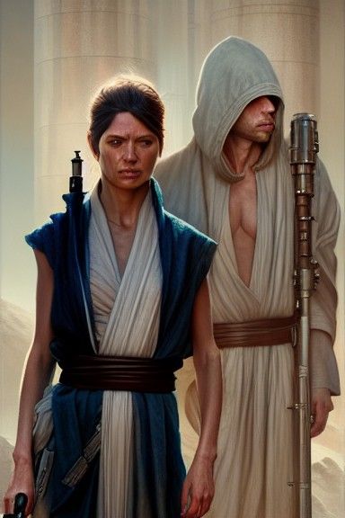 Two Jedi - AI Generated Artwork - NightCafe Creator