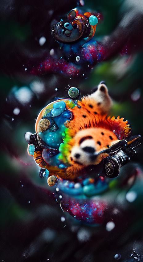 Space Red Panda Orbiting a Planet - AI Generated Artwork - NightCafe ...