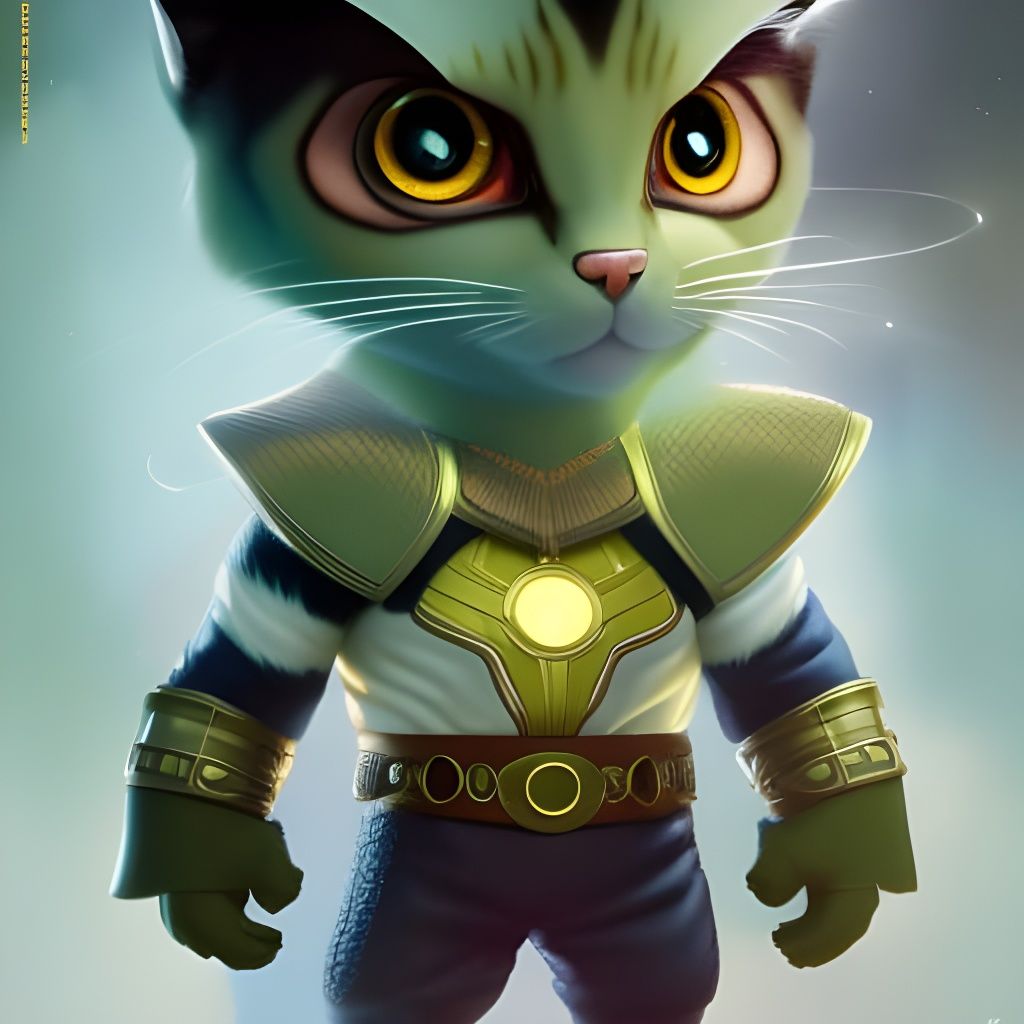 "Captain Meow-ty Man" Eternal's New Recruit - AI Generated Artwork ...