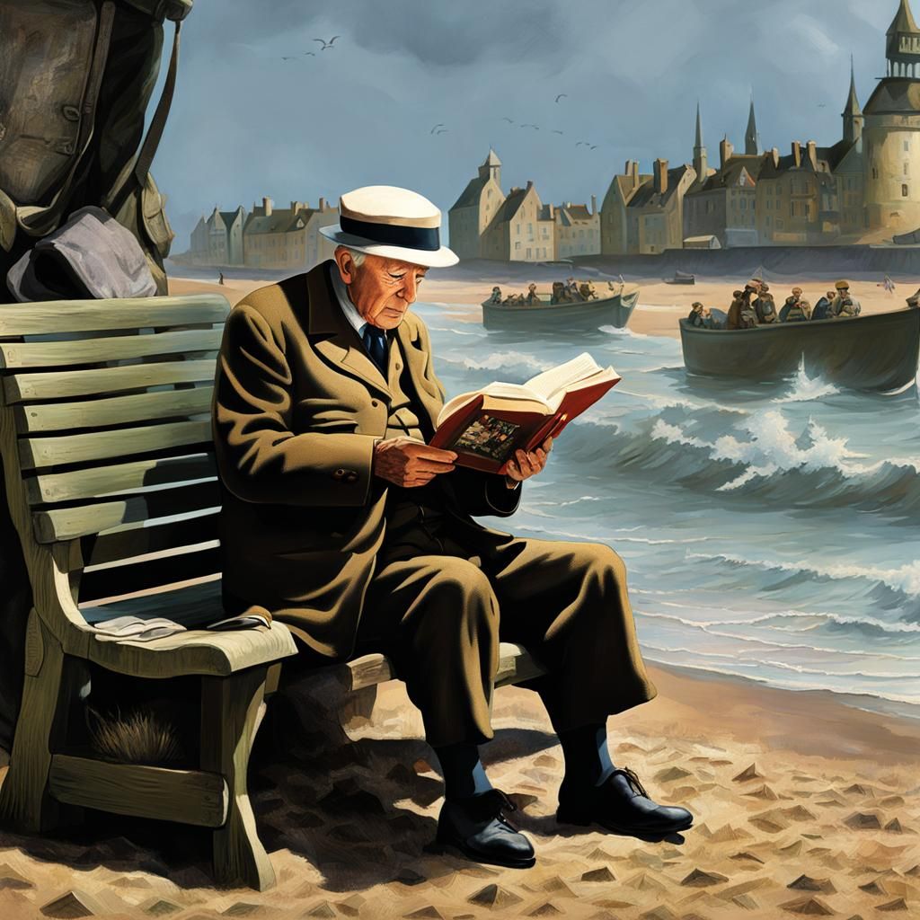 Reading about the D-Day landings at Omaha beach brought the whole scene ...