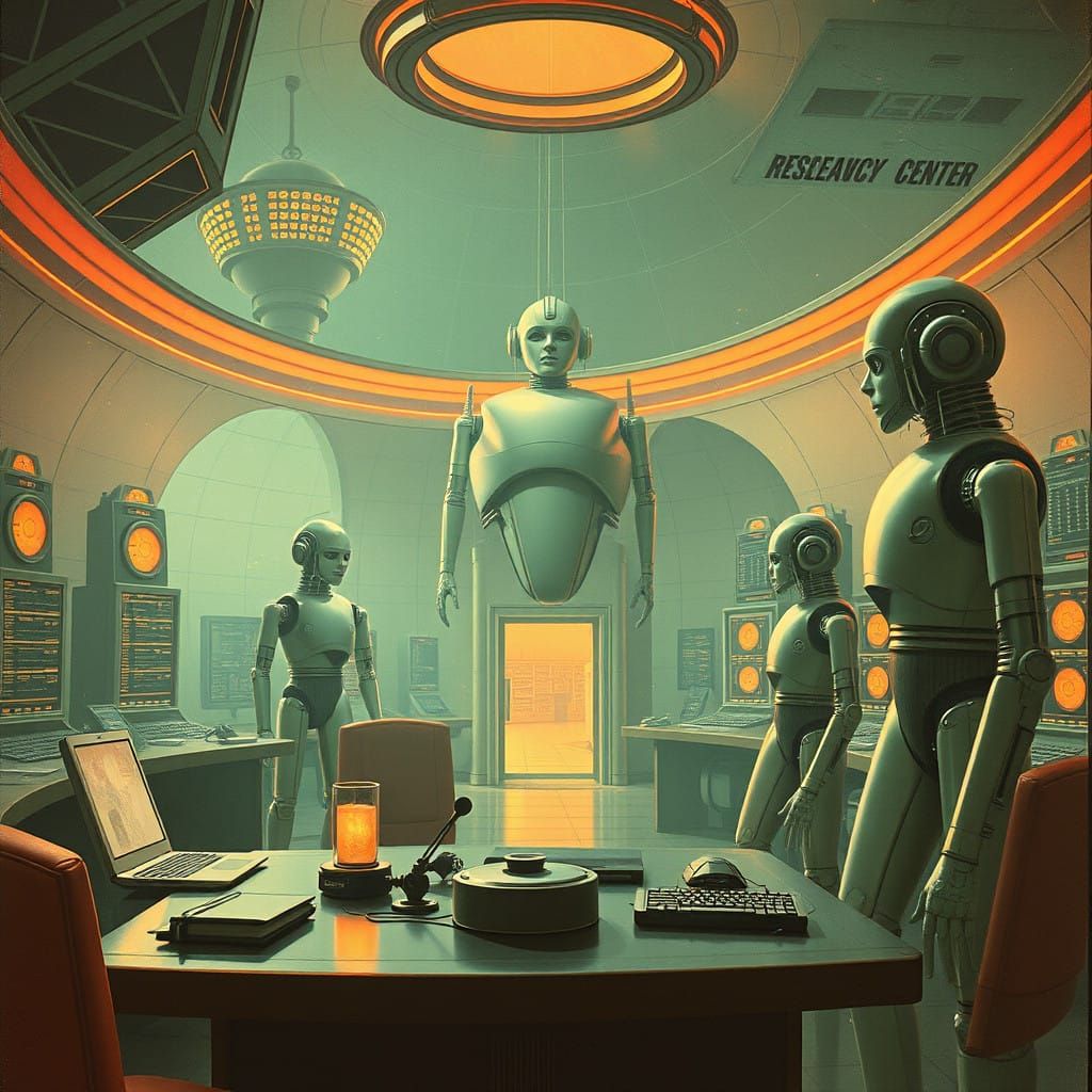 Ethereal Utopian Laboratory in Sci-Fi Horror Pulp ... - AI Art