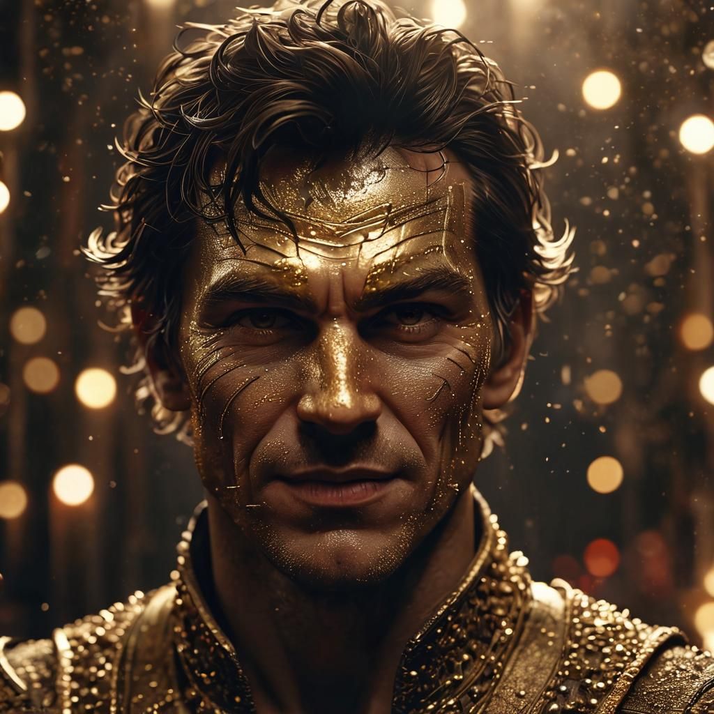 Gold Guy - AI Generated Artwork - NightCafe Creator