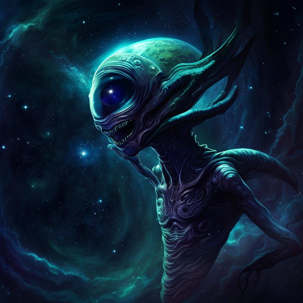 Creepy Aliens-2 - AI Generated Artwork - NightCafe Creator
