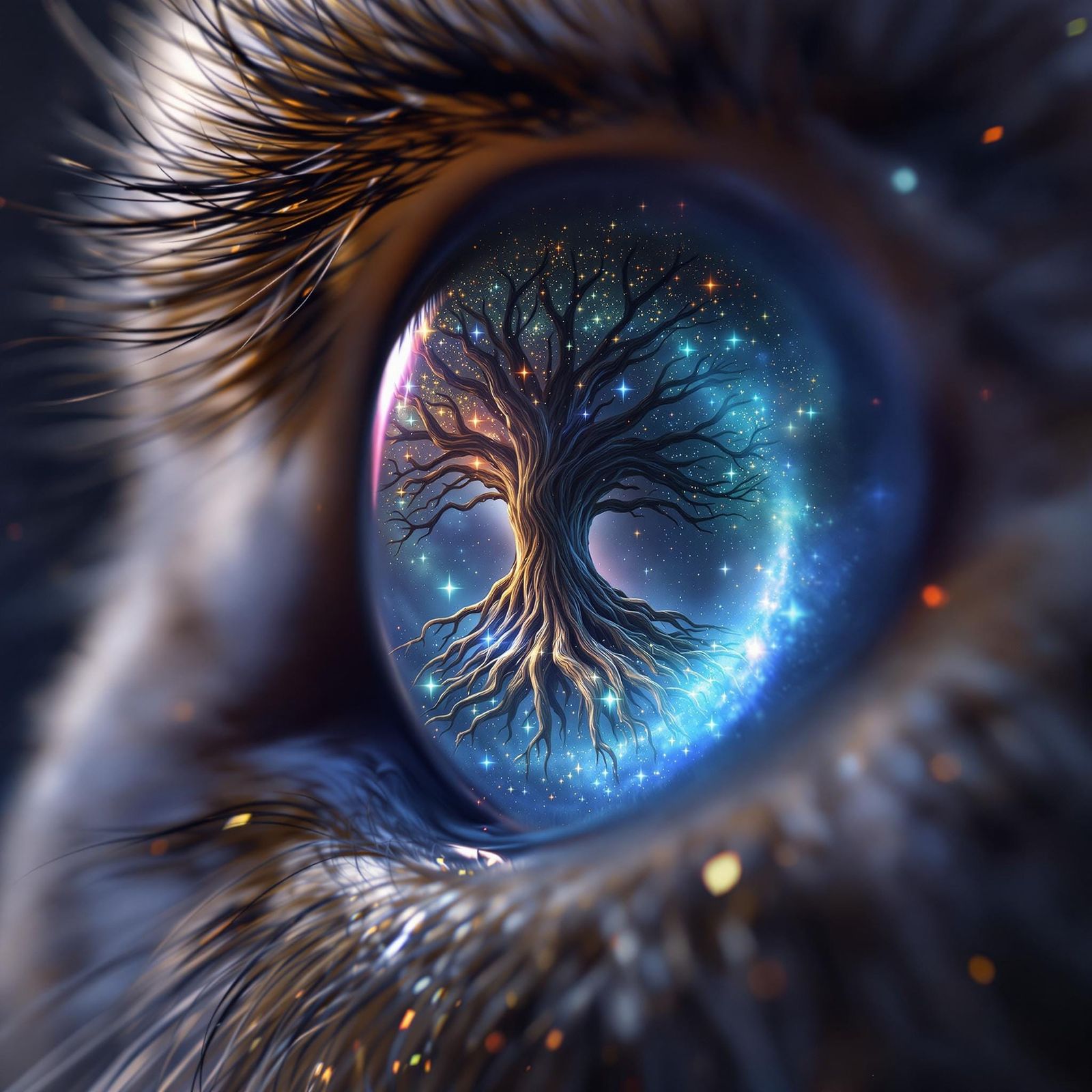 Cat’s Eye Reflecting World Tree - Cat's Eye Reflecting Yggdr...