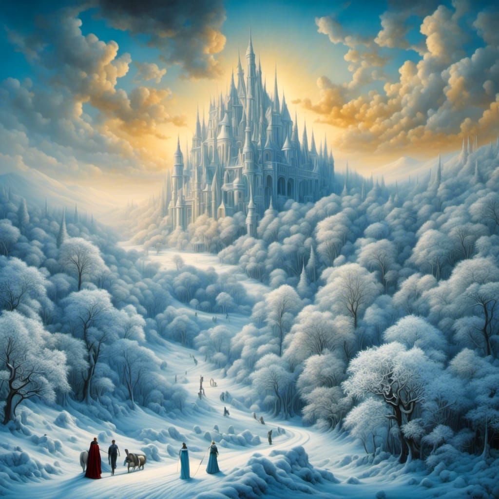 winter is coming with snow and ice and cold - AI Generated Artwork - NightCafe Creator