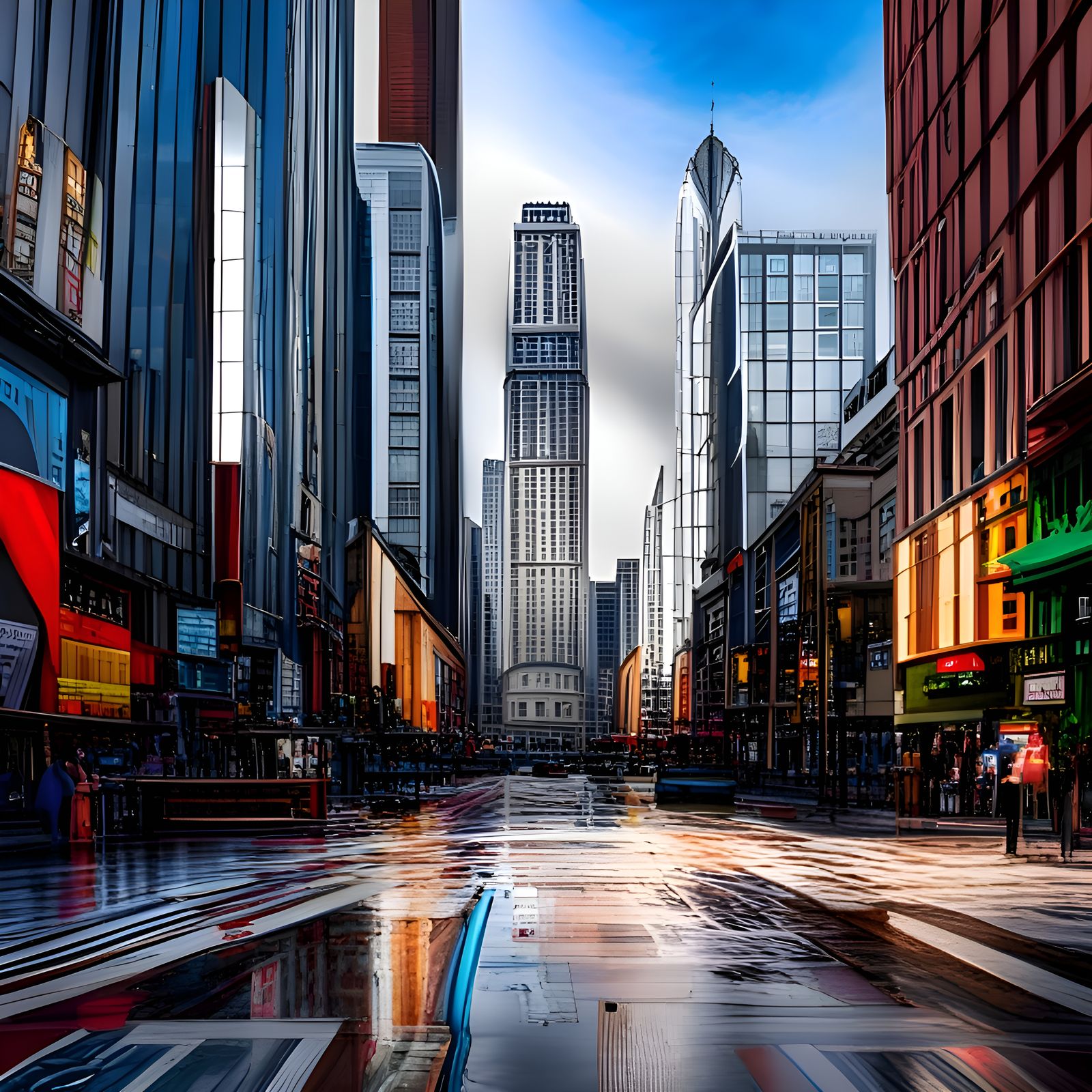 City's View - AI Generated Artwork - NightCafe Creator