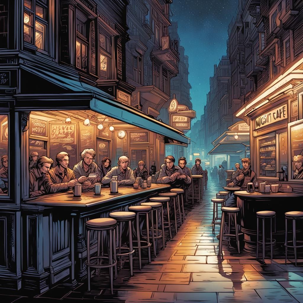 Night cafe words - AI Generated Artwork - NightCafe Creator