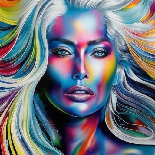 Liquid Dynamic Diva - AI Generated Artwork - NightCafe Creator