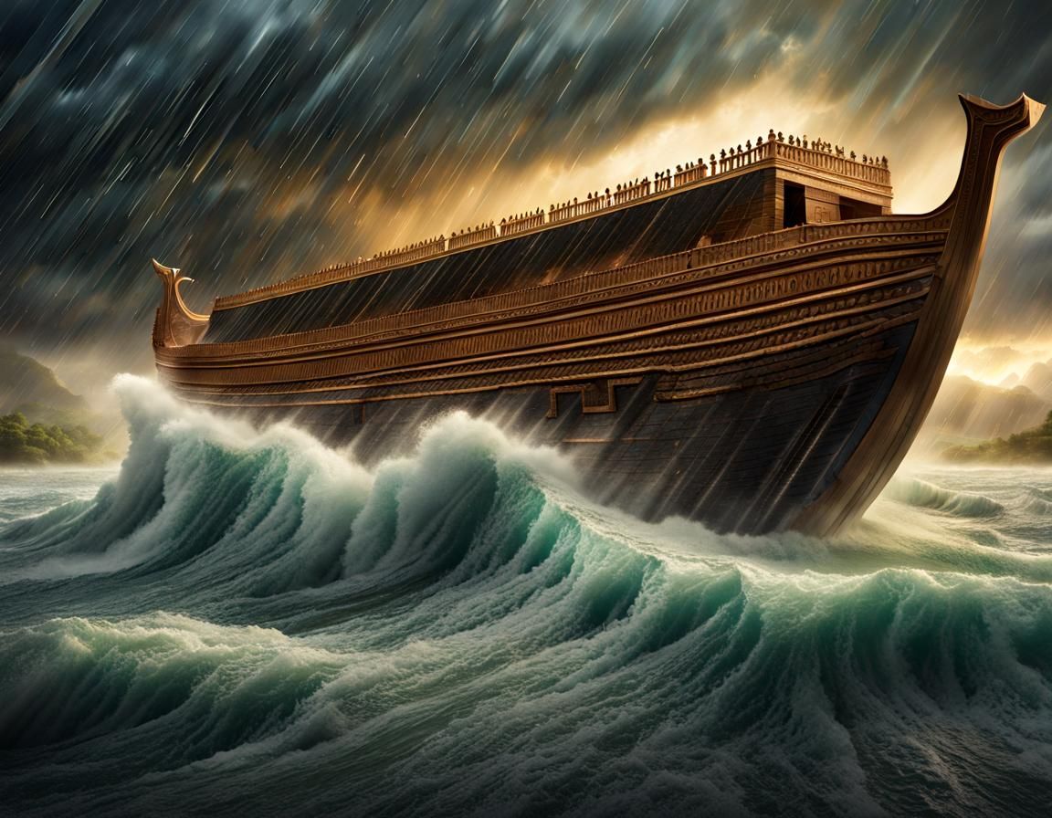Biblical flood - AI Generated Artwork - NightCafe Creator
