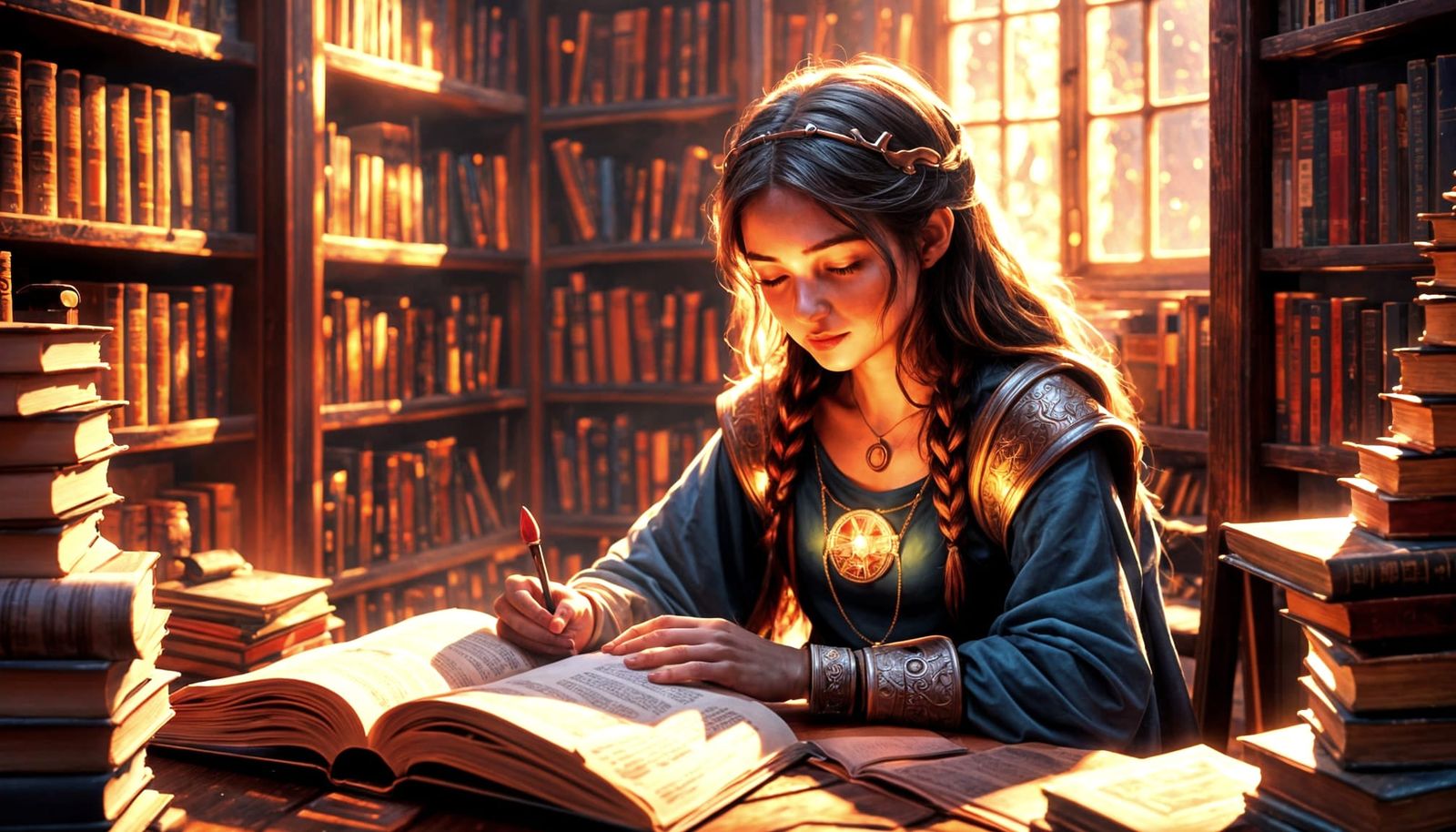 Wizard reading book - Wizard reading book