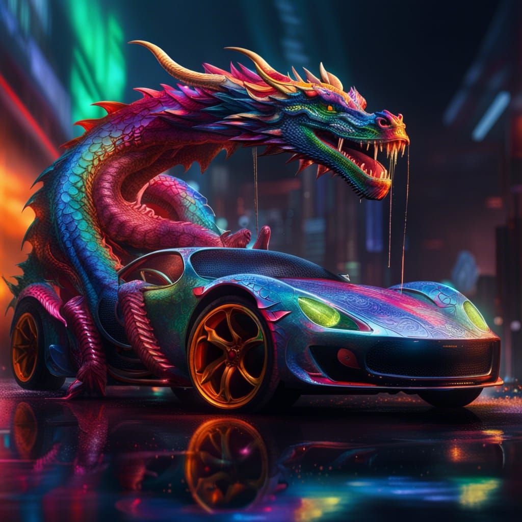 dragon car - AI Generated Artwork - NightCafe Creator