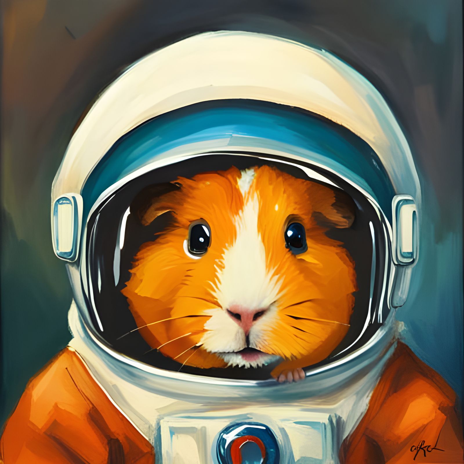 Guinea Pig in Spacesuit - AI Generated Artwork - NightCafe Creator