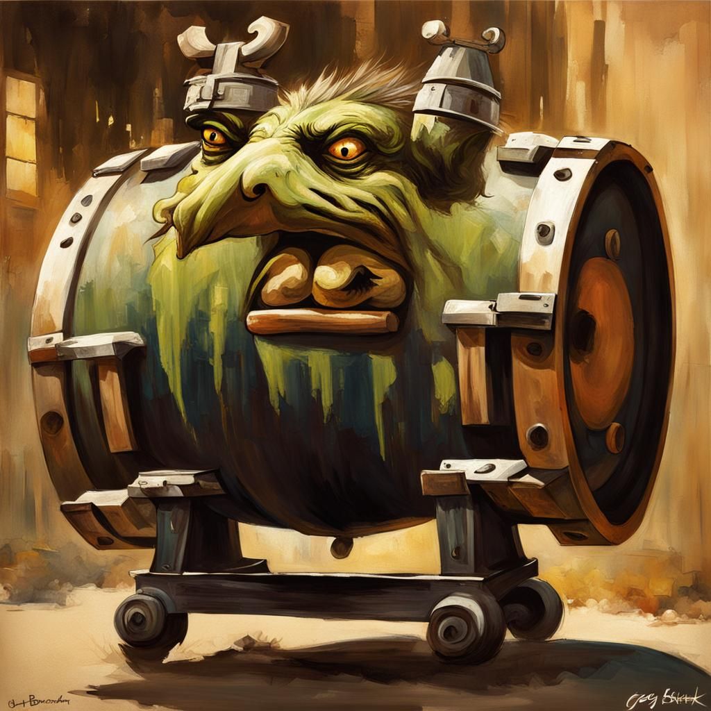 Keg Monster - AI Generated Artwork - NightCafe Creator