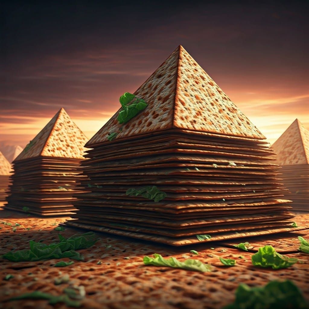 Pyramids made of matzo - Pyramids made of matzo