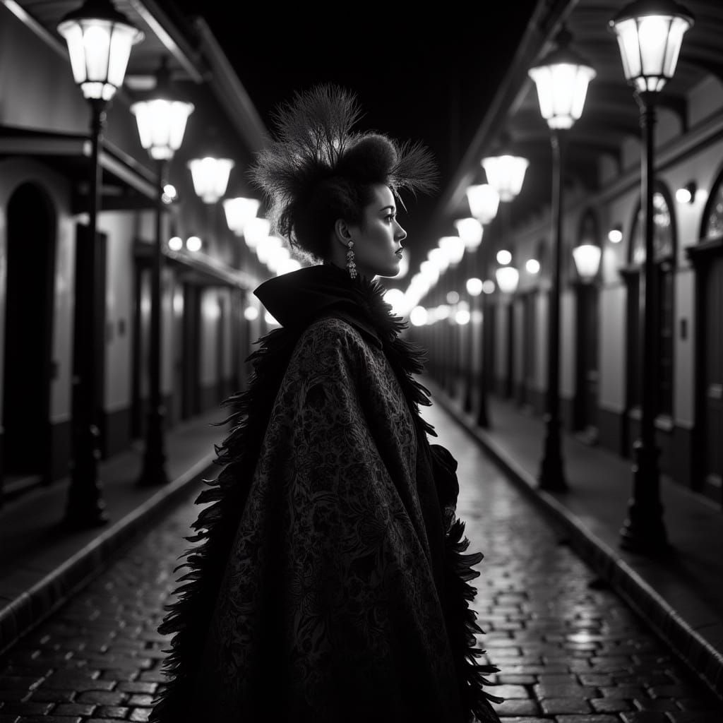 monochrome, photo-realism. realistic photography, night shot , full ...