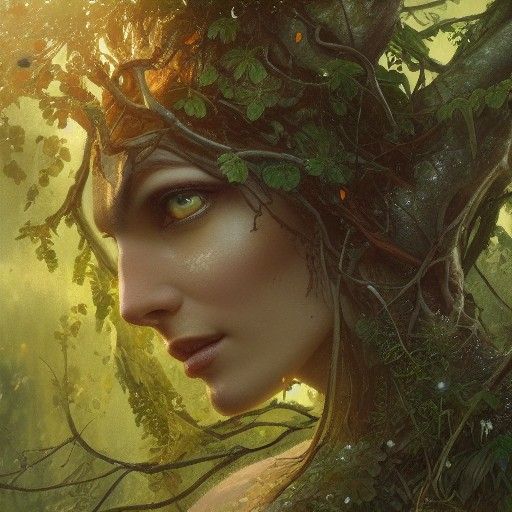 The Tree Woman - AI Generated Artwork - NightCafe Creator