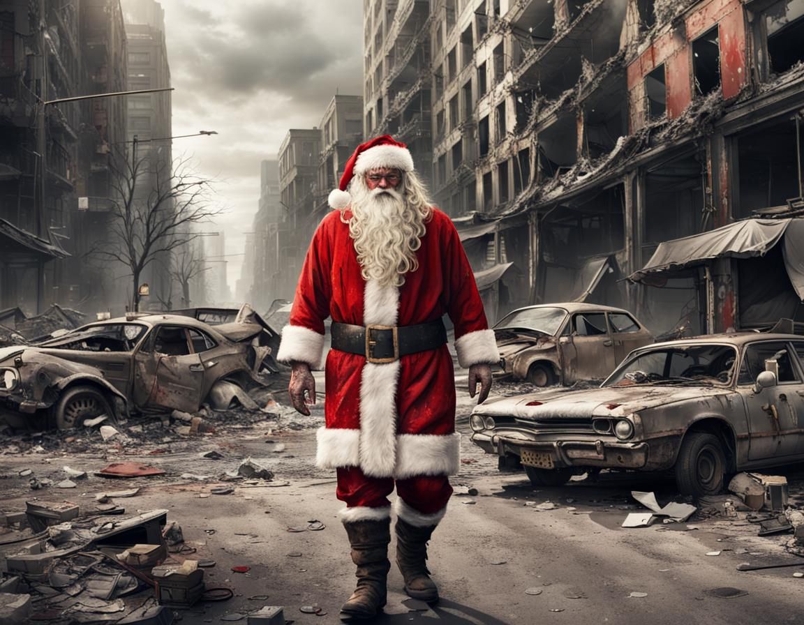 Apocalypse Santa - AI Generated Artwork - NightCafe Creator