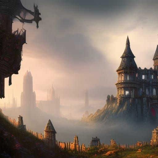 Ominous Castle? - AI Generated Artwork - NightCafe Creator