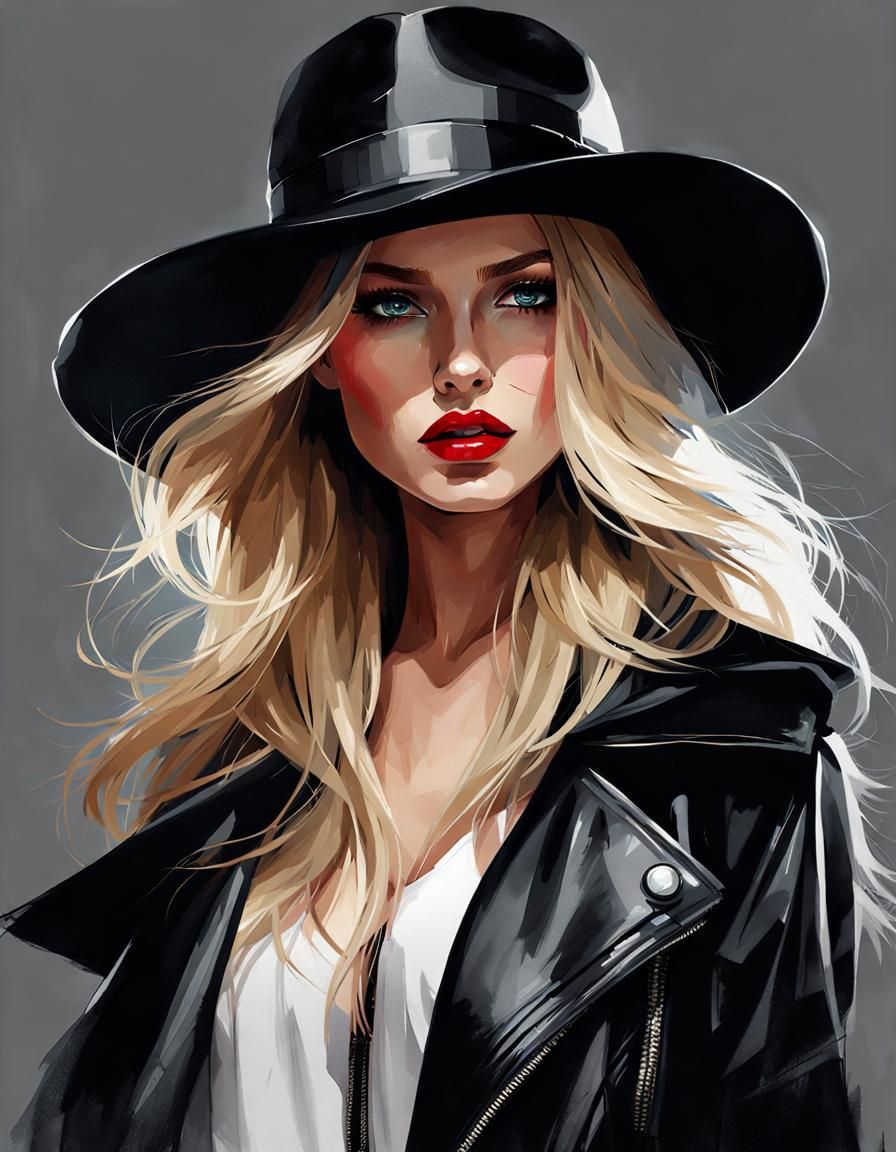 mysterious blonde girl - AI Generated Artwork - NightCafe Creator