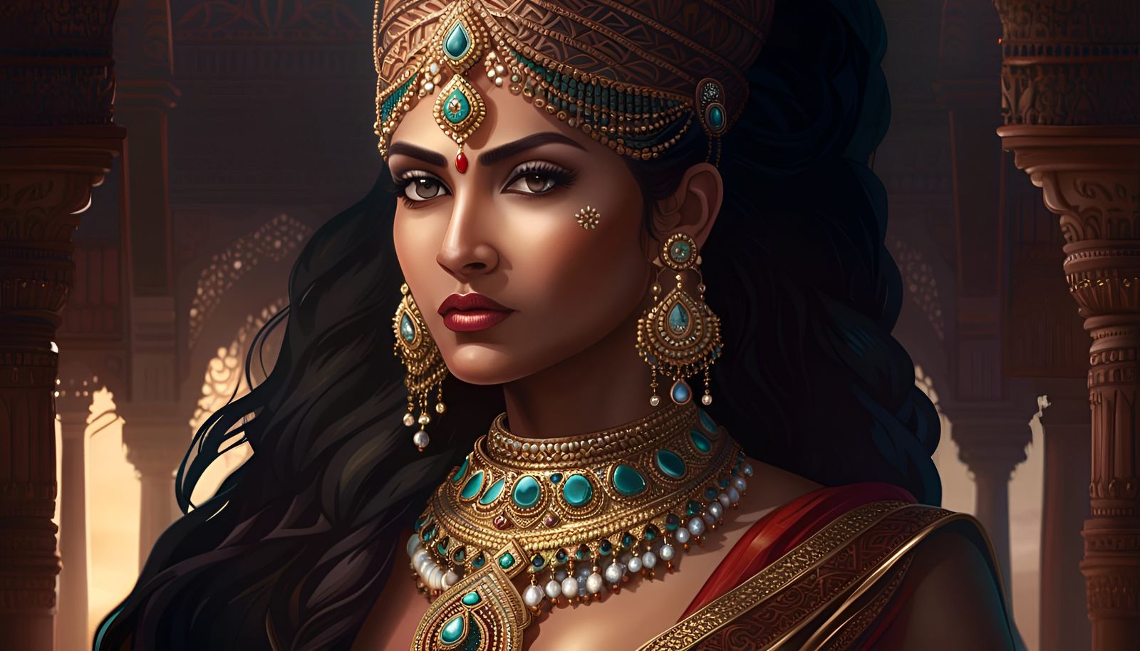 indian queen - AI Generated Artwork - NightCafe Creator