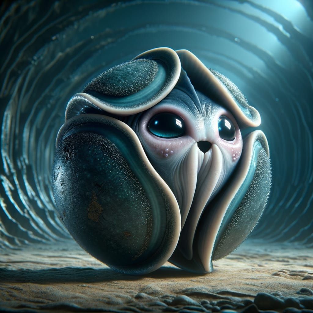 Cute Alien Sea Creature - AI Generated Artwork - NightCafe Creator