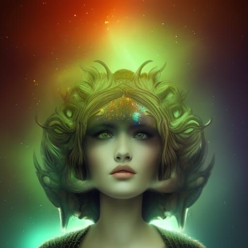 Galactic Goddess - AI Generated Artwork - NightCafe Creator