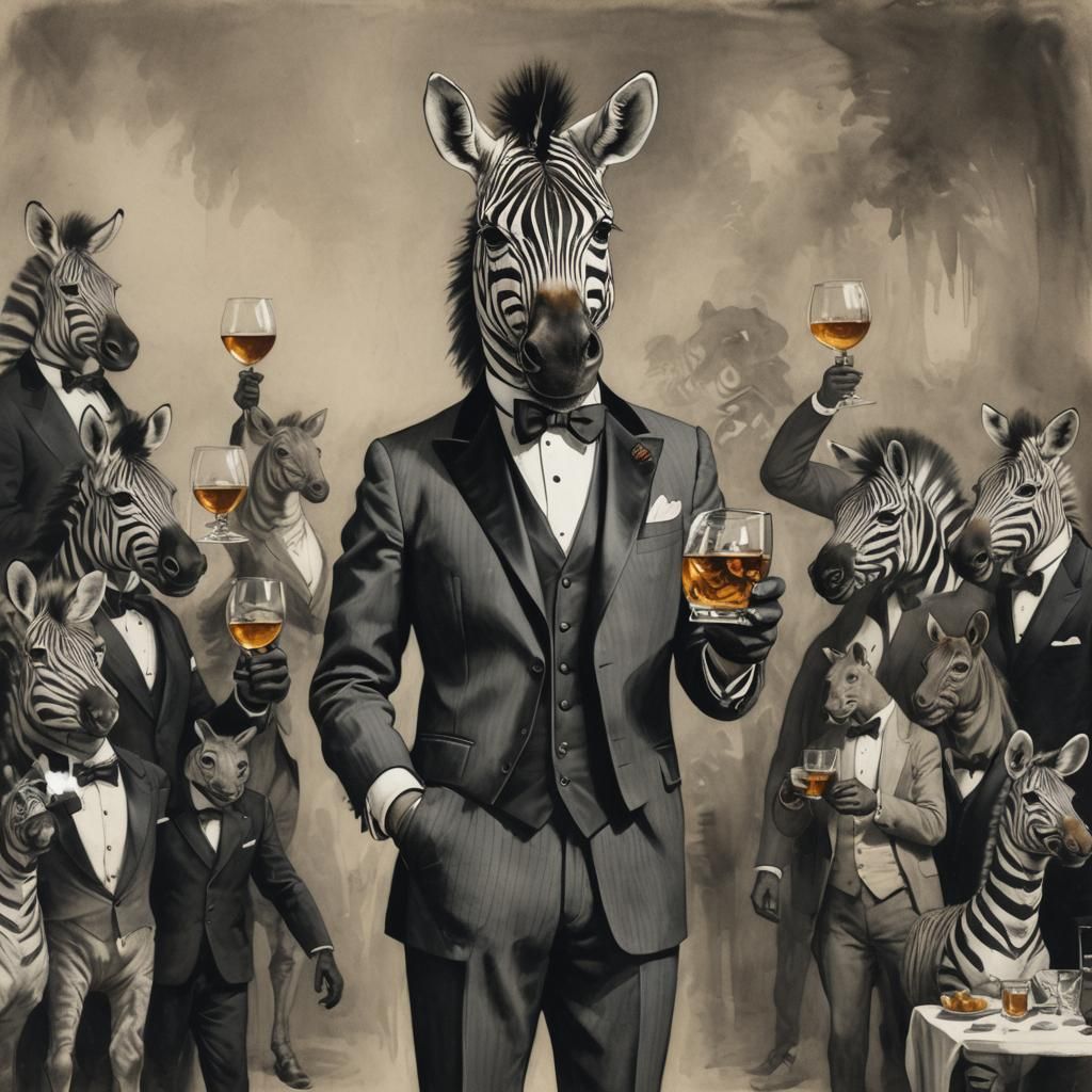 Proposing a toast - AI Generated Artwork - NightCafe Creator