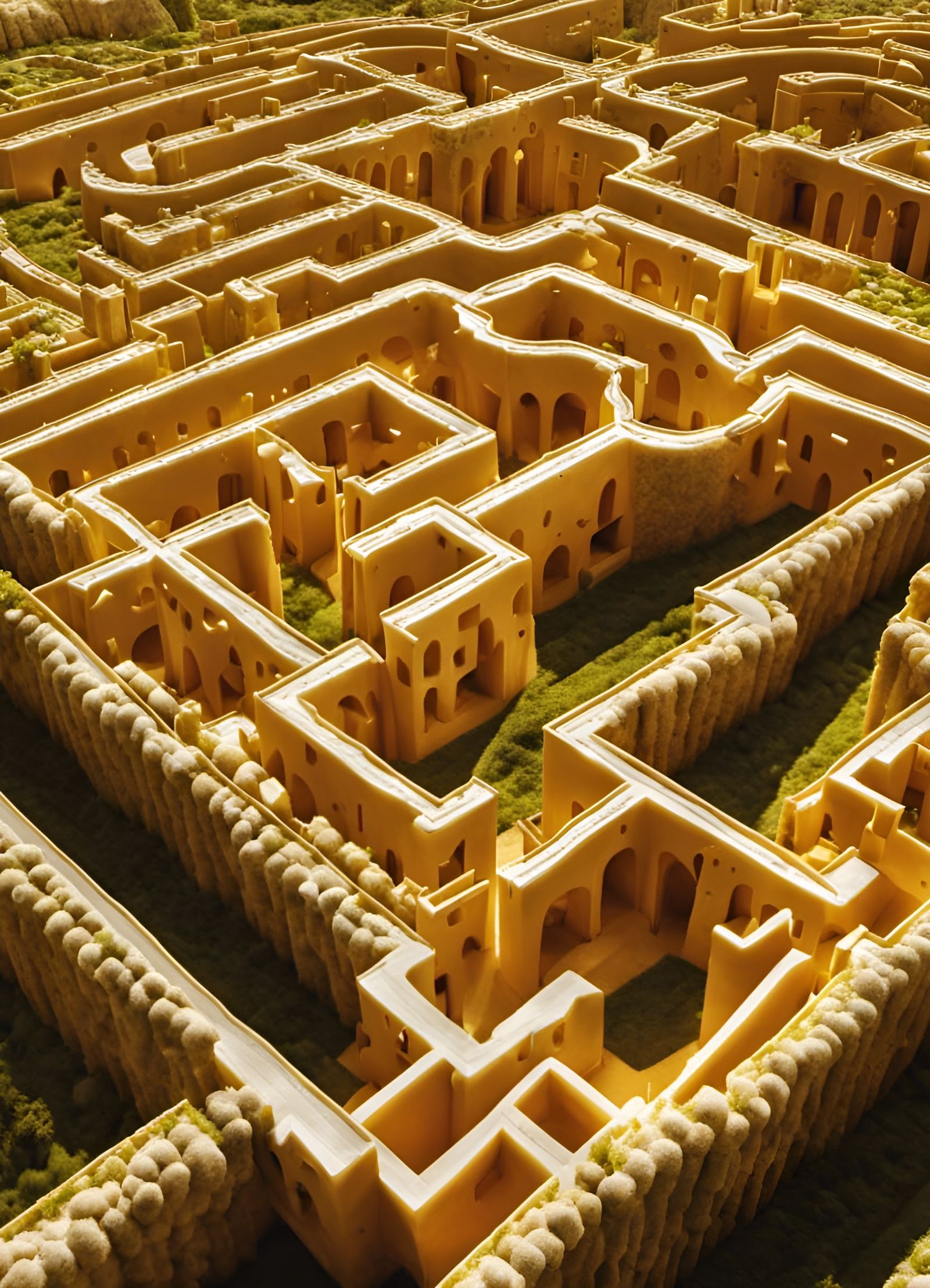 Cheese Maze - AI Generated Artwork - NightCafe Creator