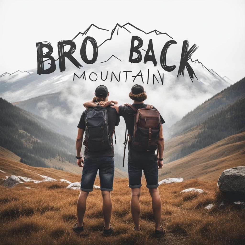 Bro back mountain - AI Generated Artwork - NightCafe Creator