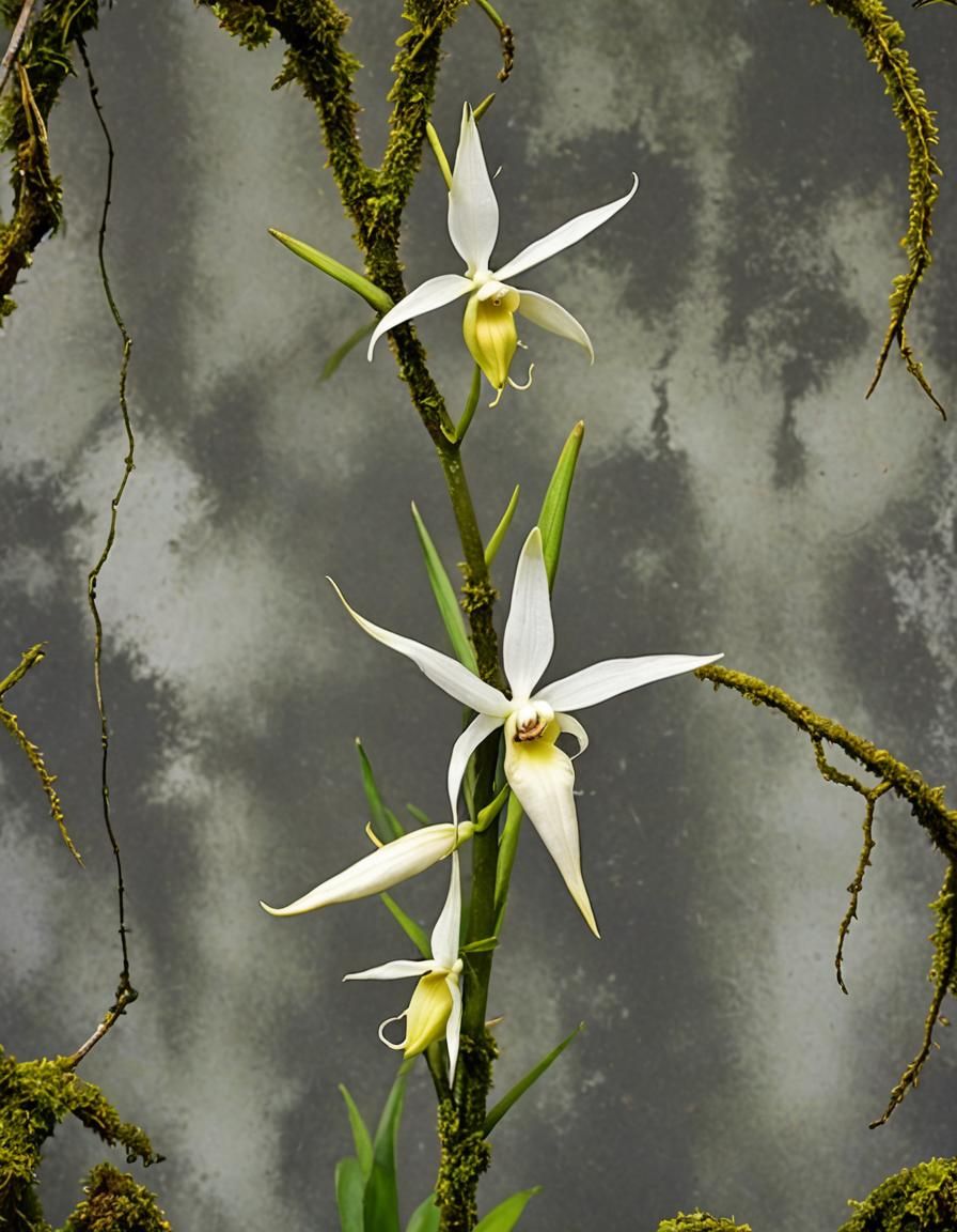 Angraecum sesquipedale, known as Darwin's Orchid - AI Generated Artwork ...