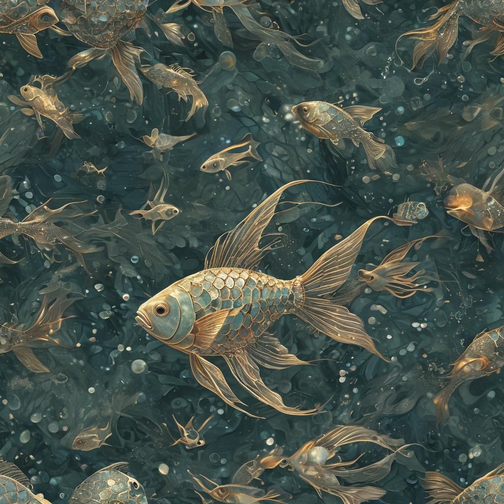 Diamond fish - AI Generated Artwork - NightCafe Creator
