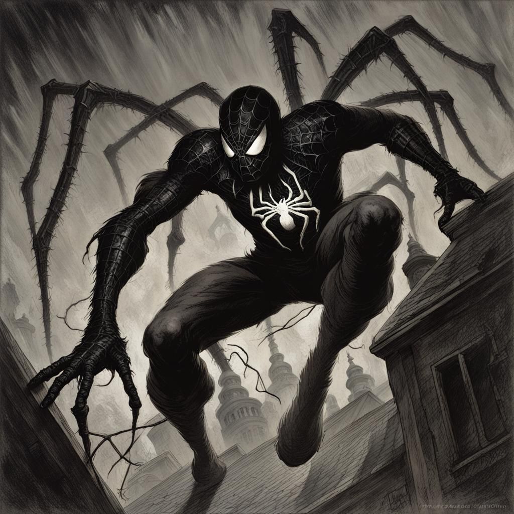 Demonic Spider-Man - AI Generated Artwork - NightCafe Creator