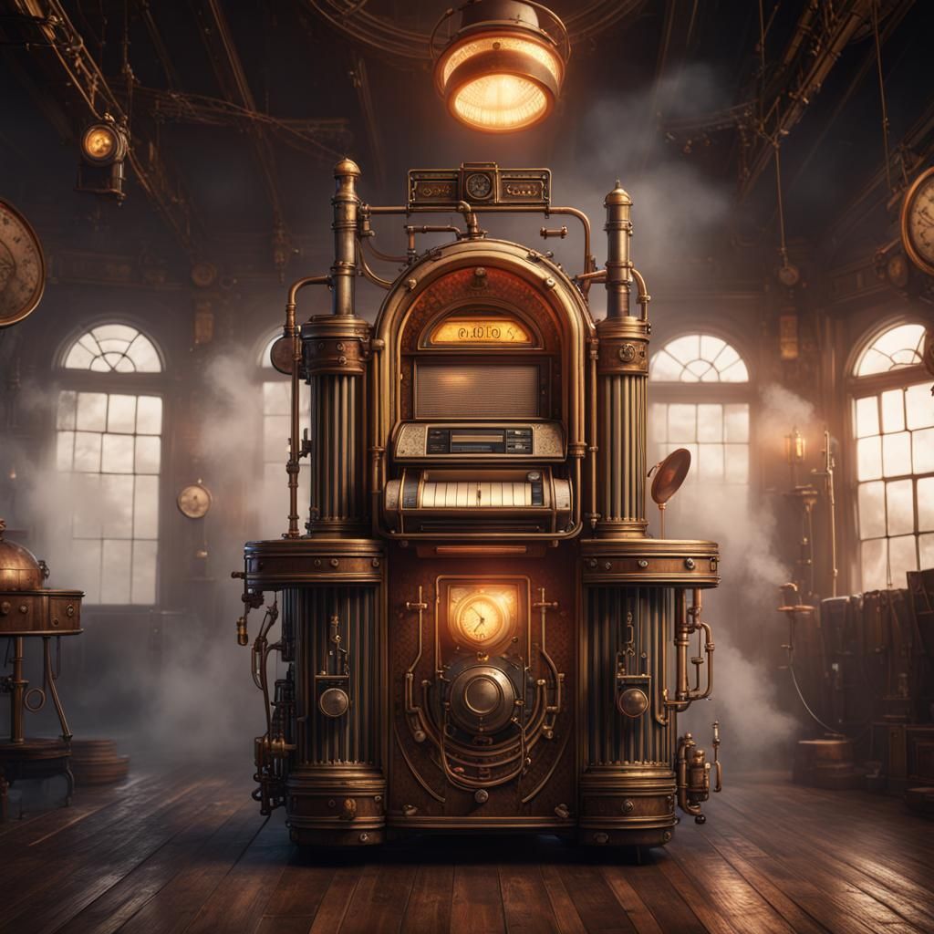Make Your Selection From The Steampunk Heavy Metal Jukebox - AI ...