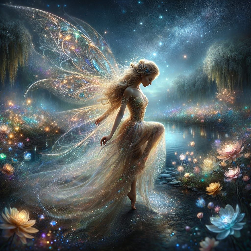 FIN CHALLENGE: fairy iridescent nightscape