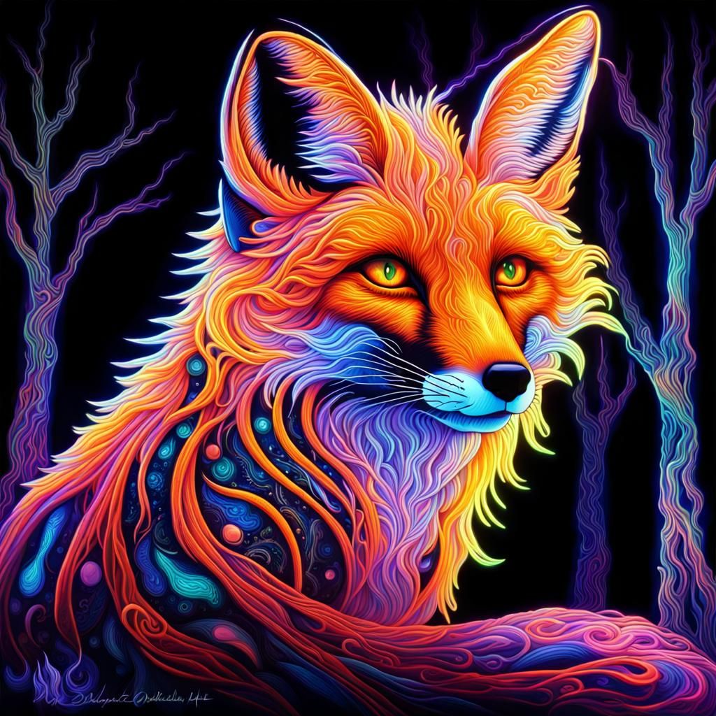 Black Light Art 2 - AI Generated Artwork - NightCafe Creator
