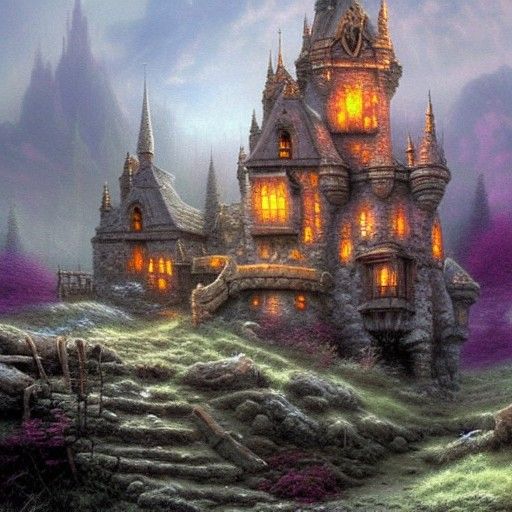 Post apocalyptic castle - AI Generated Artwork - NightCafe Creator