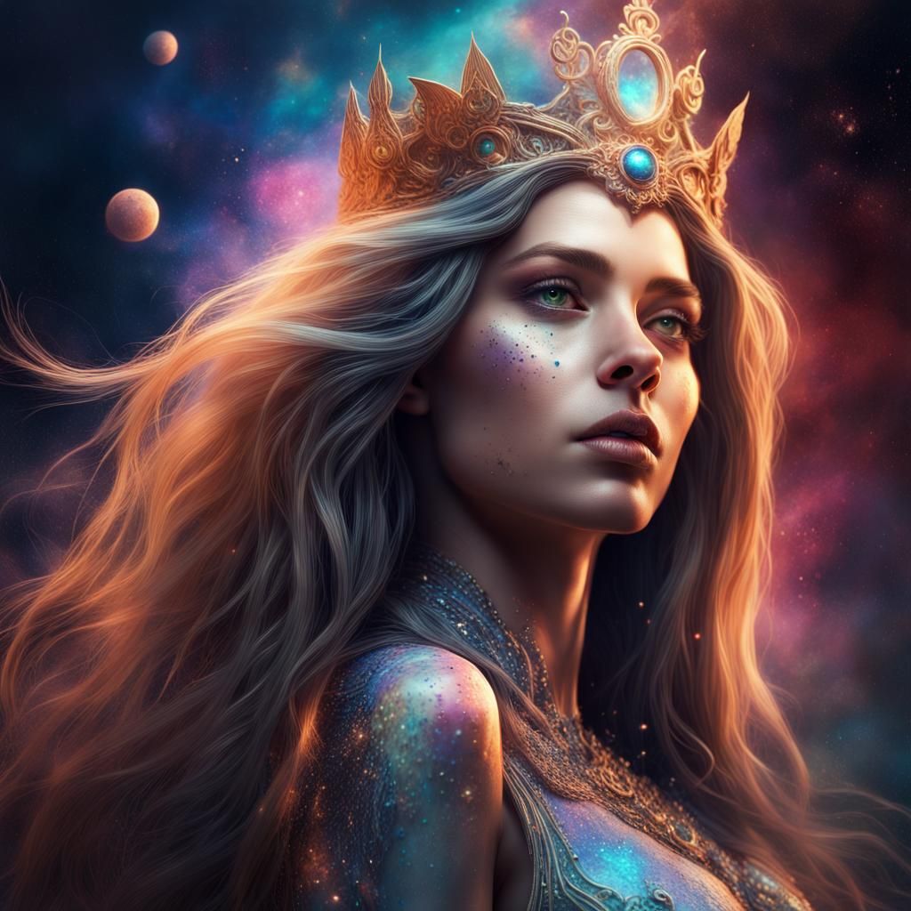 Cosmic Queen - AI Generated Artwork - NightCafe Creator
