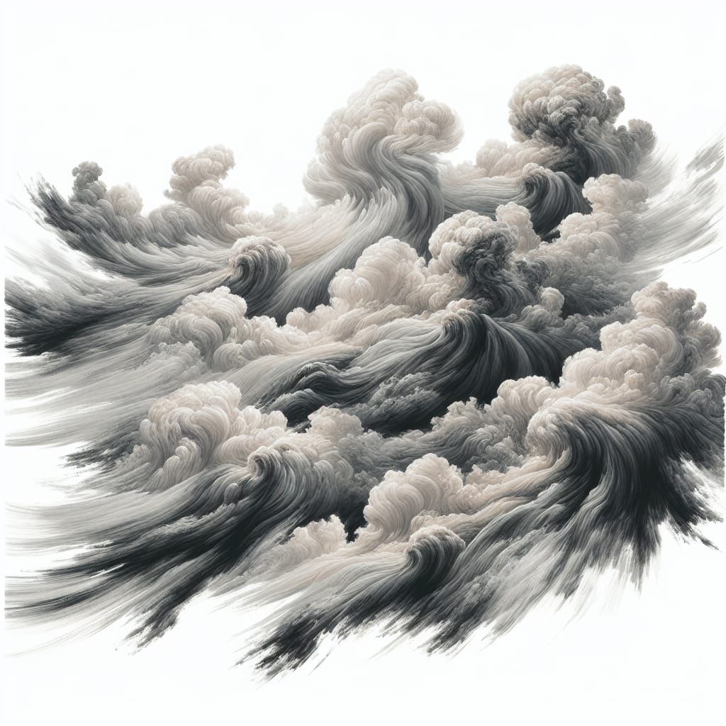 wispy cloud ink art - AI Generated Artwork - NightCafe Creator