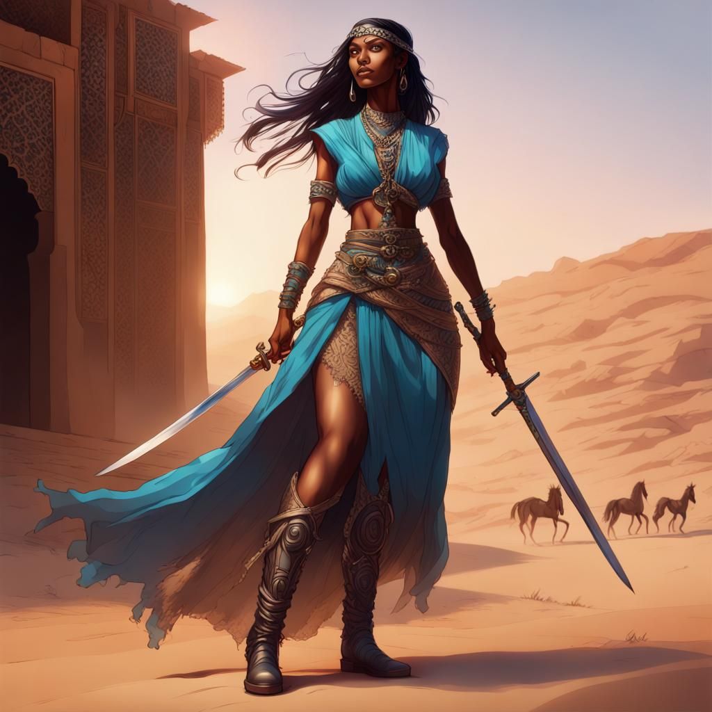 Arabian worrior - AI Generated Artwork - NightCafe Creator