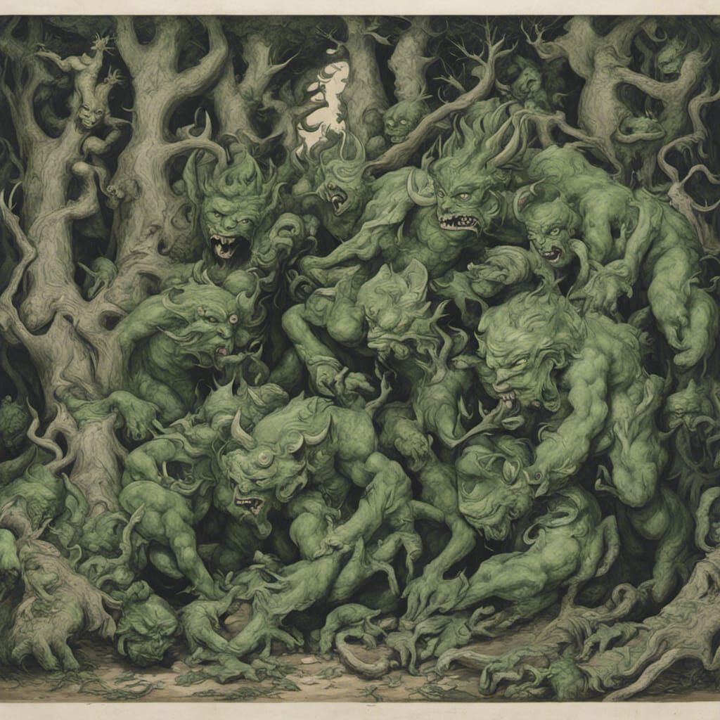 Forest Demons Series - AI Generated Artwork - NightCafe Creator