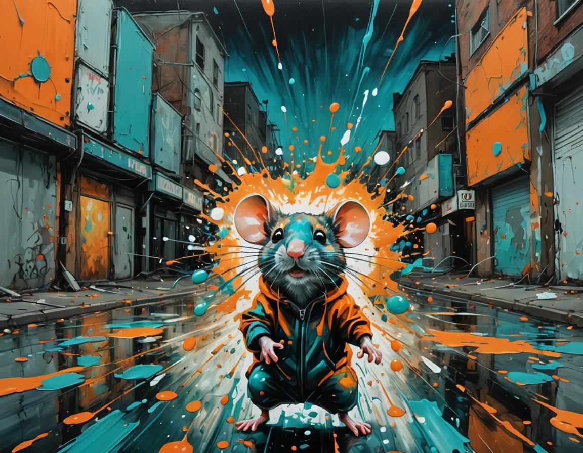 Mouse freaking out - AI Generated Artwork - NightCafe Creator