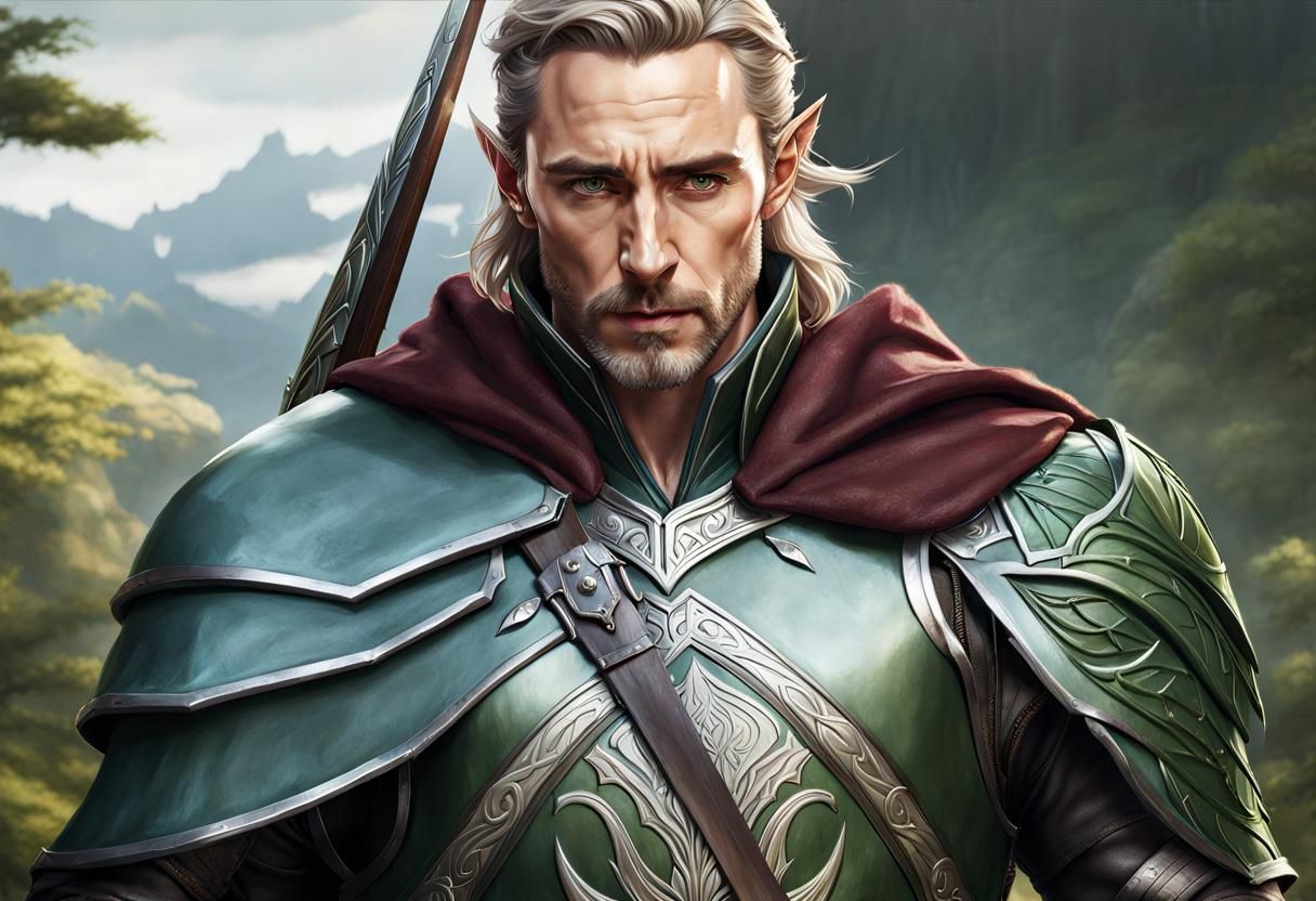 Barim Half-Elven, Ranger of the Sylvan Meadows - AI Generated Artwork ...